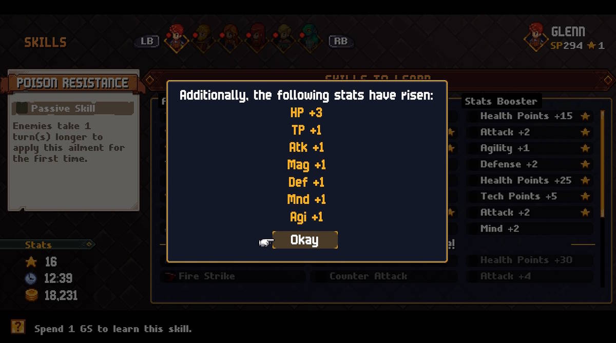 Chained Echoes Skills - Fantasy Role-Playing Games