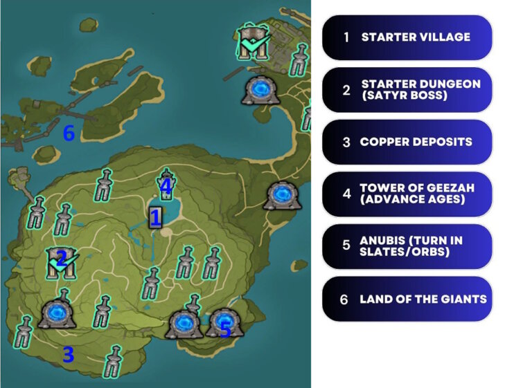 Craftopia Seamless World Map – Geezah Plateau - Fantasy Role-Playing Games